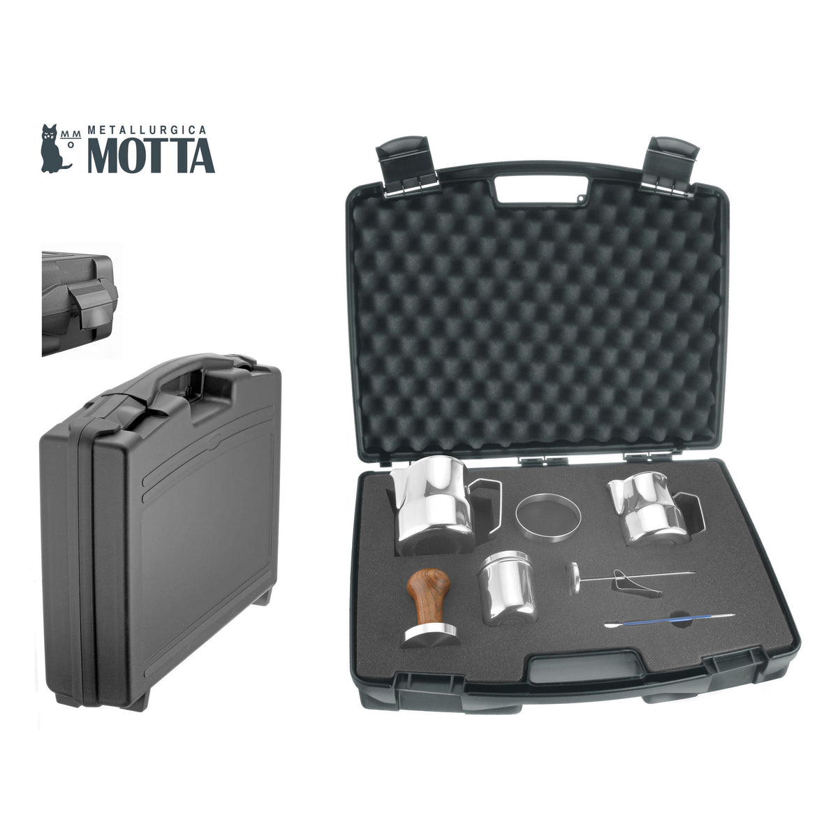 Metallurgica Motta Milano 7-Piece Barista Kit in a Carrying Case ...